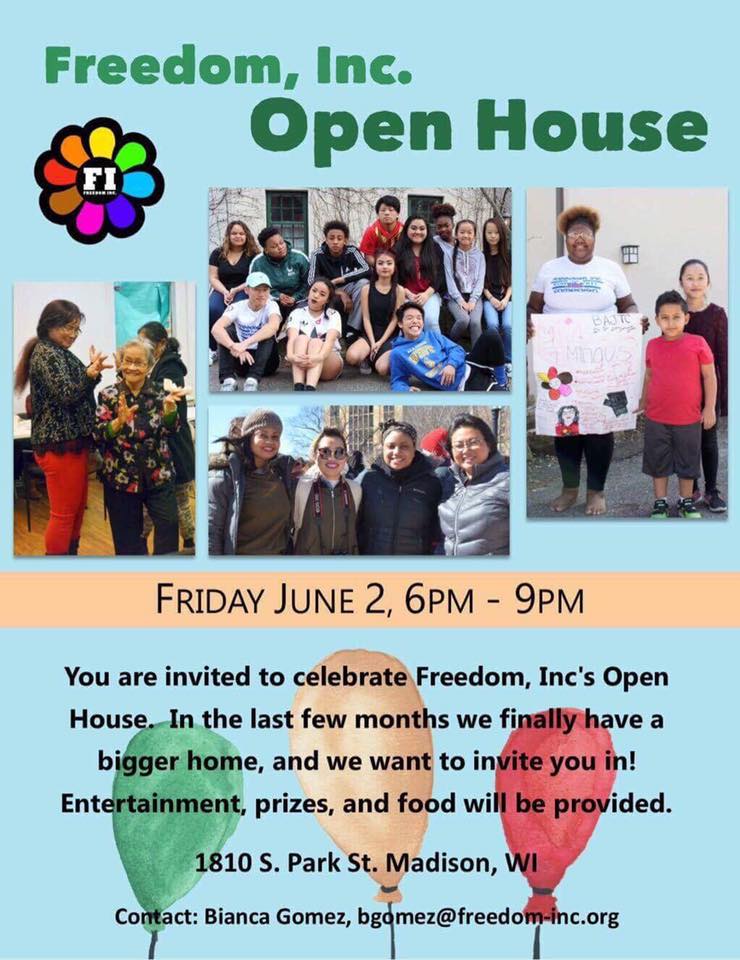 Madison, June 2: Freedom Inc. Open House – Wisconsin Bail Out the ...