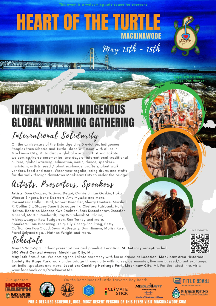 Mackinaw City, MI, May 13-15, 2022: Heart of the Turtle Gathering ...