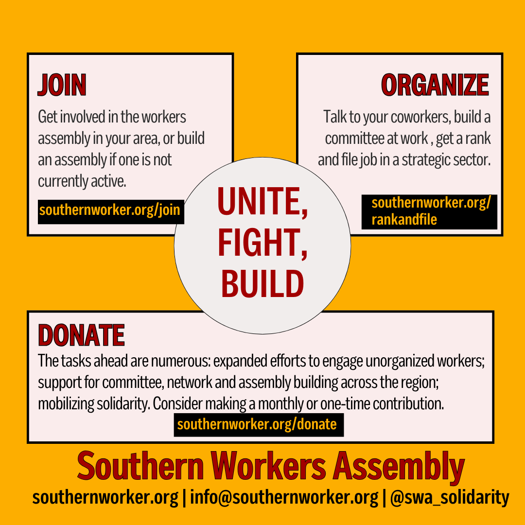 Southern Workers Assembly: Building multinational working class power ...