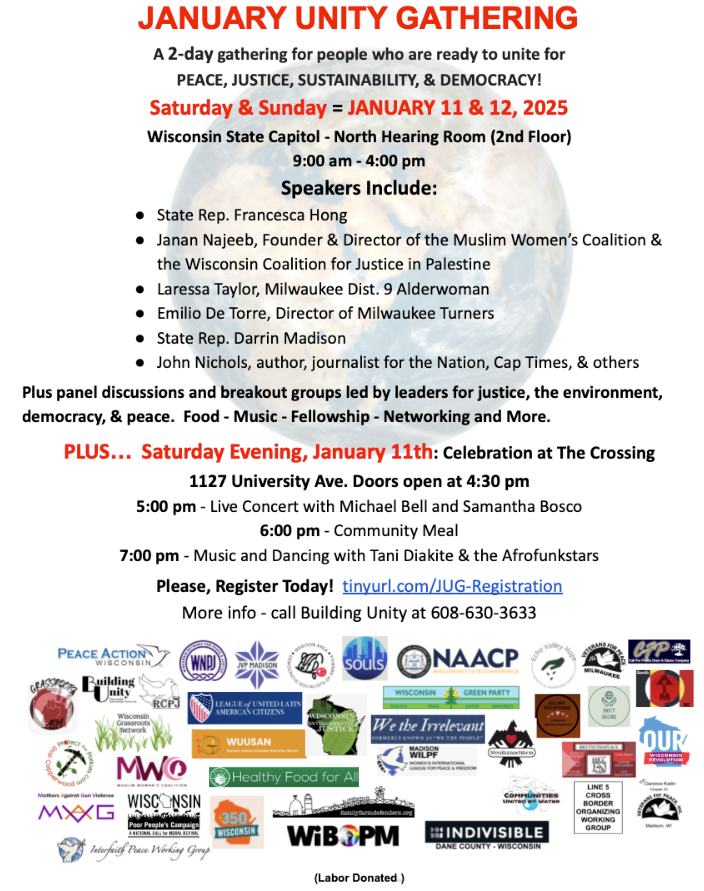 Building Unity Statewide Gathering January 11-12, 2025 at the State ...