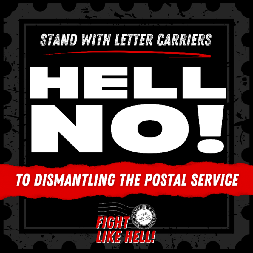 Kenosha, March 23, 2025: Hands Off the U.S. Postal Service! No Privatization! Union, Yes ...