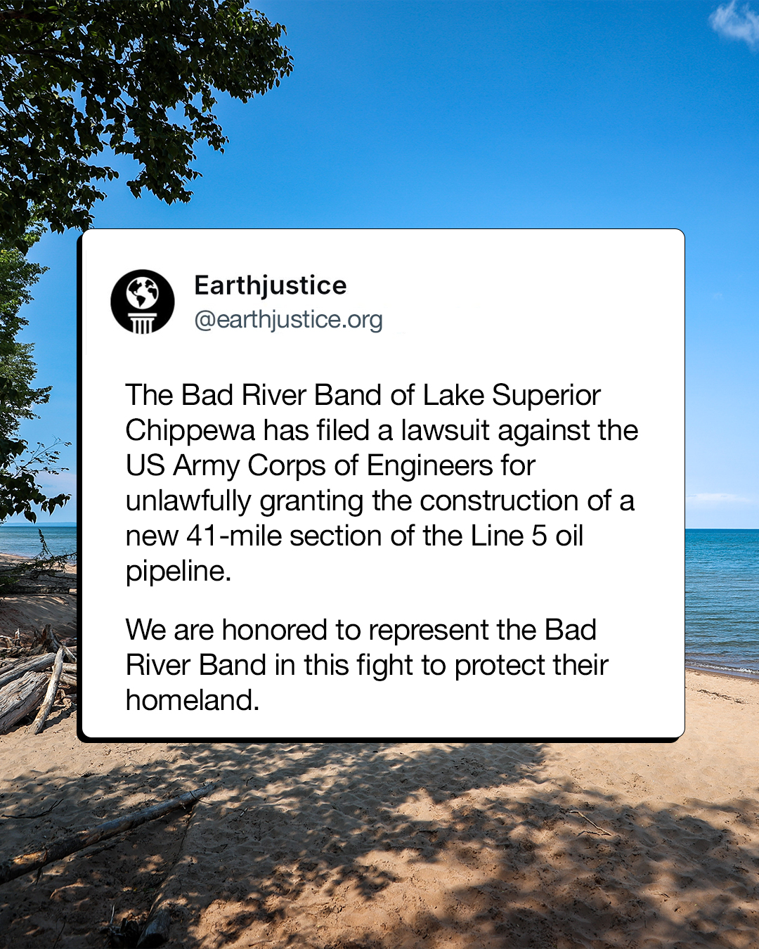 Solidarity with the Bad River Band of Lake Superior Chippewa! – Water ...