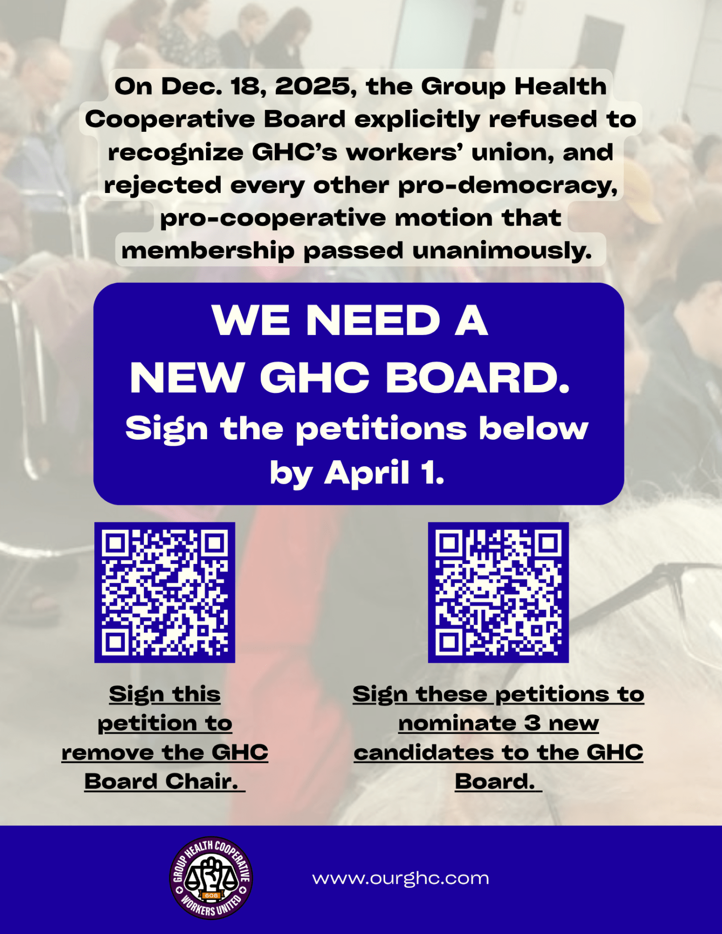 Help create a pro-union Board at Group Health Cooperative in Madison ...